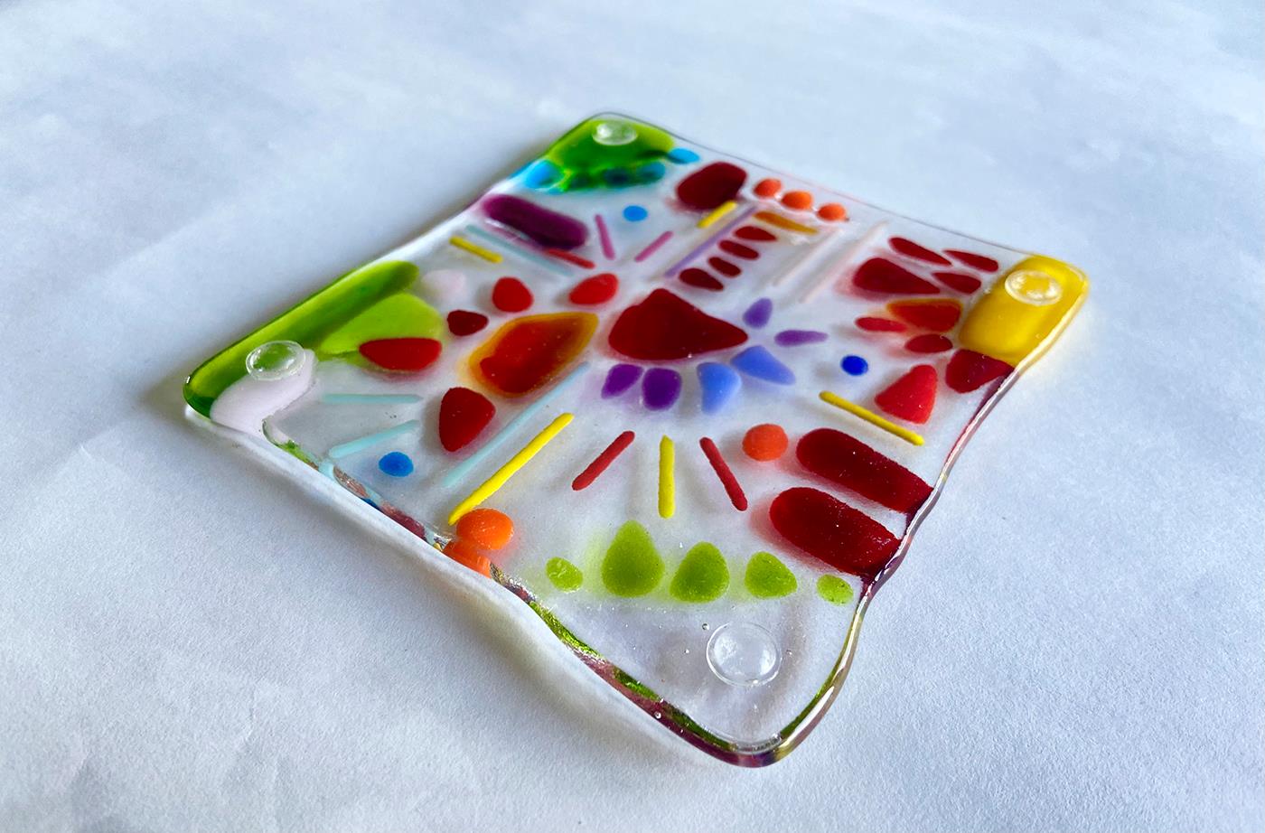 Make At Home Fused Glass Coaster Kit by molten wonky