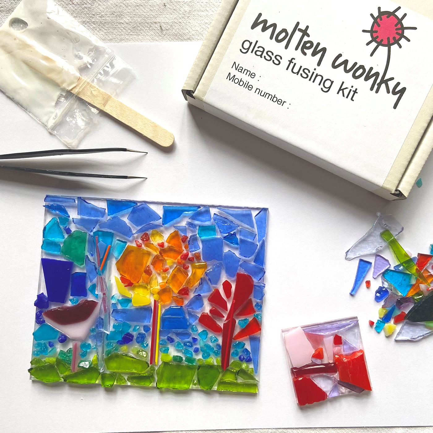 Make At Home Fused Glass Picture Kit by molten wonky
